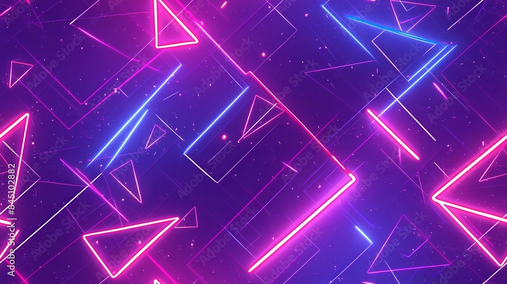 Neon Patterns - Patterns with neon lights. Amazing seamless background ...