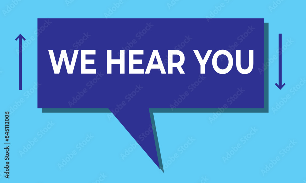 Speech We Hear You blue cloud frame and wire frame vertical exchange ...