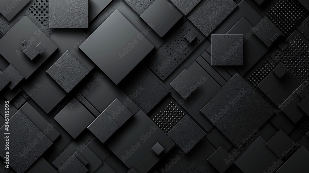 Abstract black background with carbon texture and geometric pattern ...