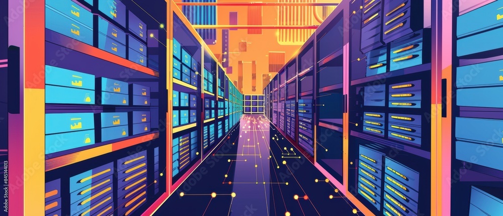 Visual representation of Kubernetes clusters in a data center ...