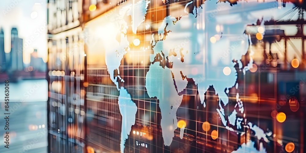 Optimized global supply chain management software for efficient edge interface usage. Concept ...