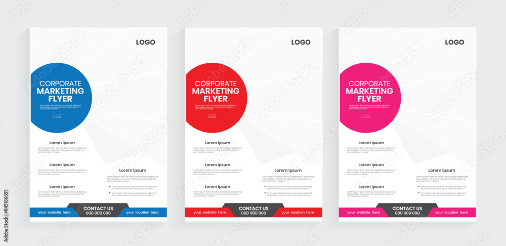 New a4 flier design with editable eps-10 source file. Print marketing ...