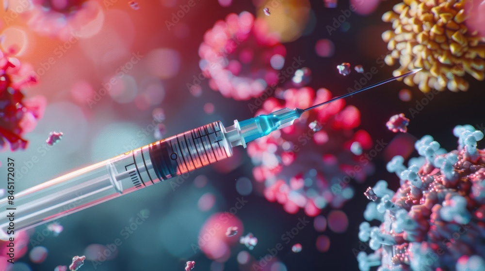 Foto de Visualize the future of vaccination with an image showcasing ...