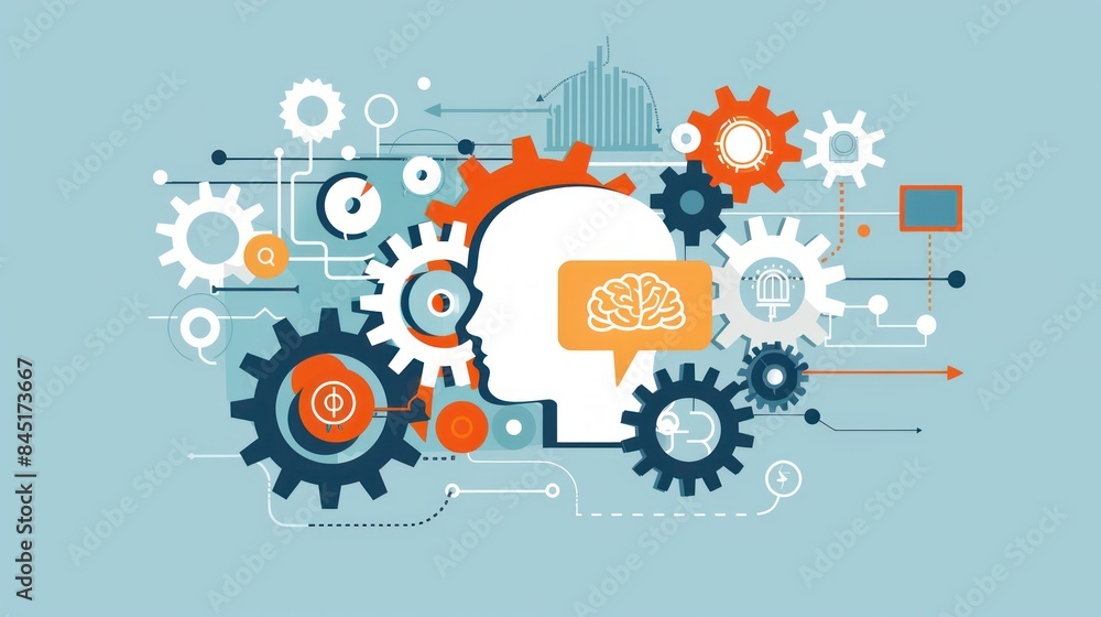 Illustrate the synergy of ideas and progress with a dynamic stock photo ...