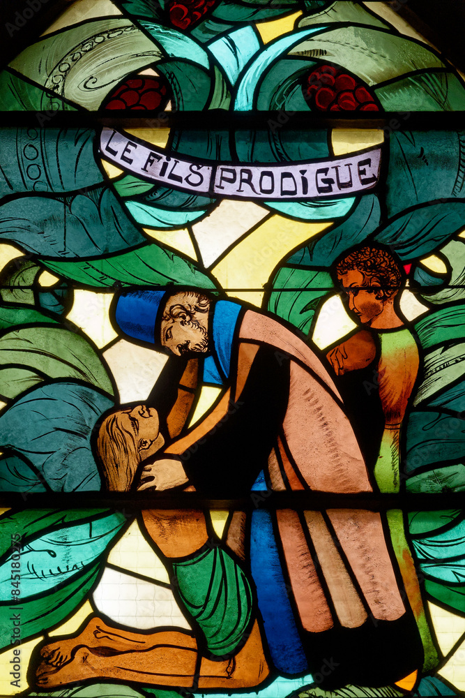Parable of the prodigal son. Parabole du fils prodigue. Annecy - France ...