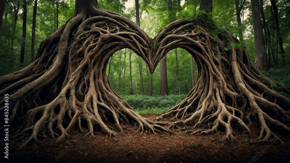 beauty of heart-shaped tree roots, turning them into powerful symbols ...