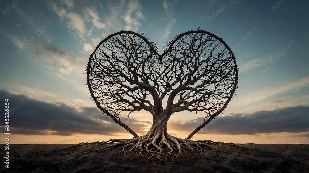beauty of heart-shaped tree roots, turning them into powerful symbols ...