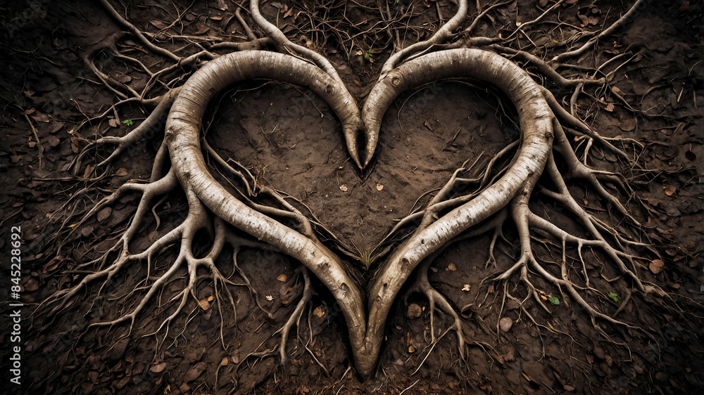 beauty of heart-shaped tree roots, turning them into powerful symbols ...