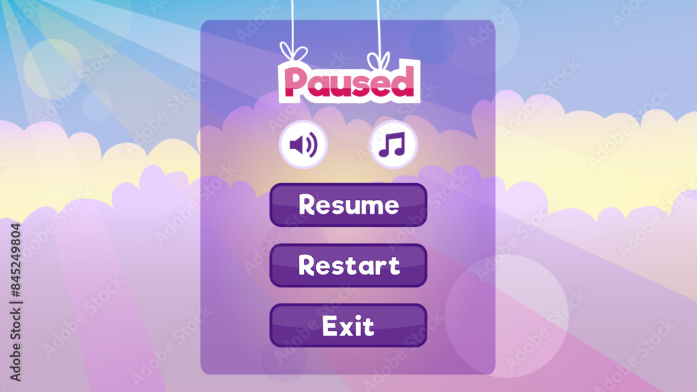 The Mega Pack Game UI interface kit for Mobile and Web fantasy theme games with Buttons, icons ...