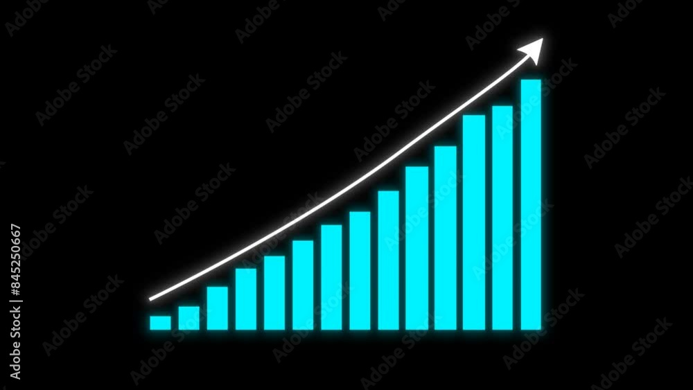 Graph going up. Rising bar graph, Business Growth Financial graph ...