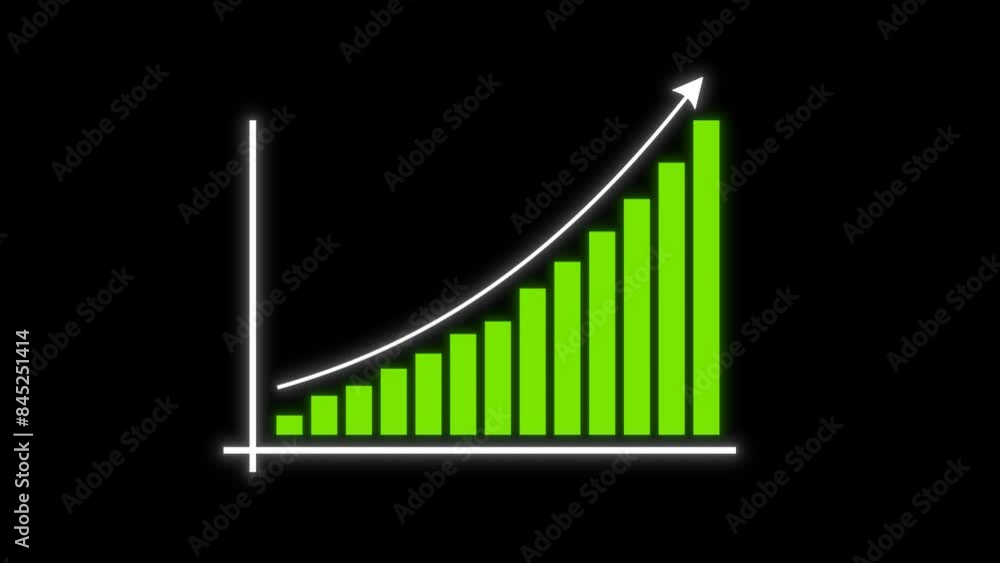 Graph going up. Rising bar graph, Business Growth Financial graph ...