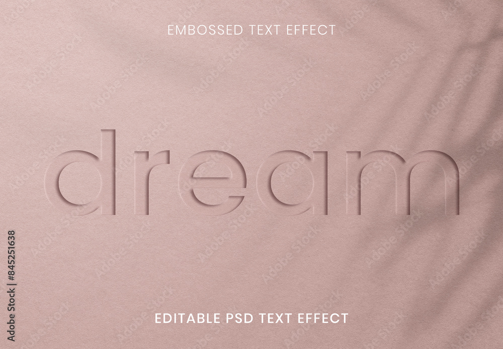 Embossed Text Effect Stock Template | Adobe Stock