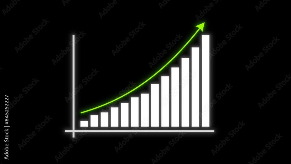 Graph going up. Rising bar graph, Business Growth Financial graph ...
