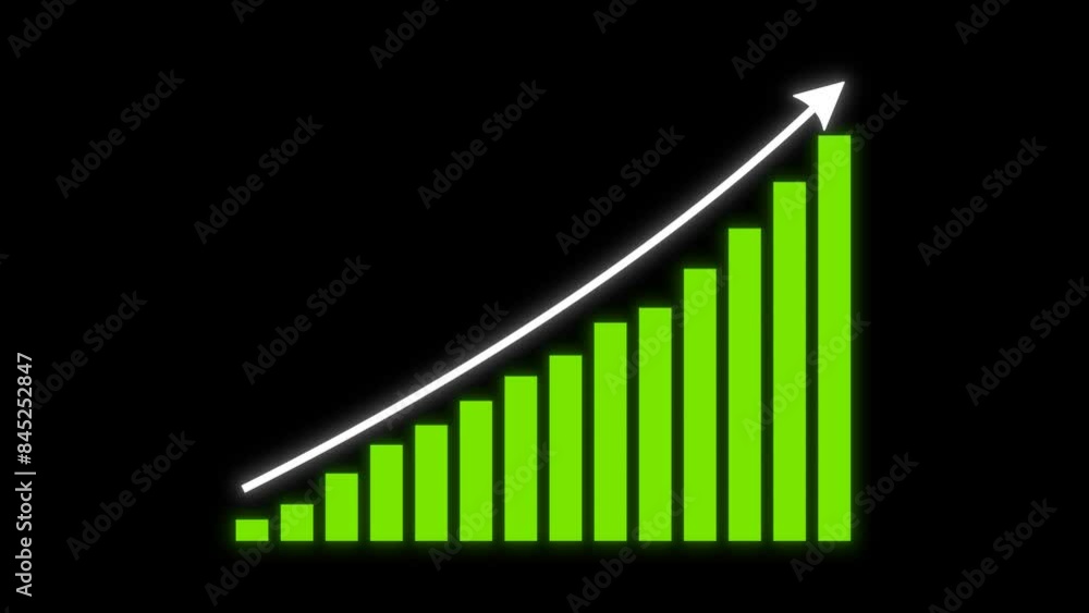 Graph going up. Rising bar graph, Business Growth Financial graph ...