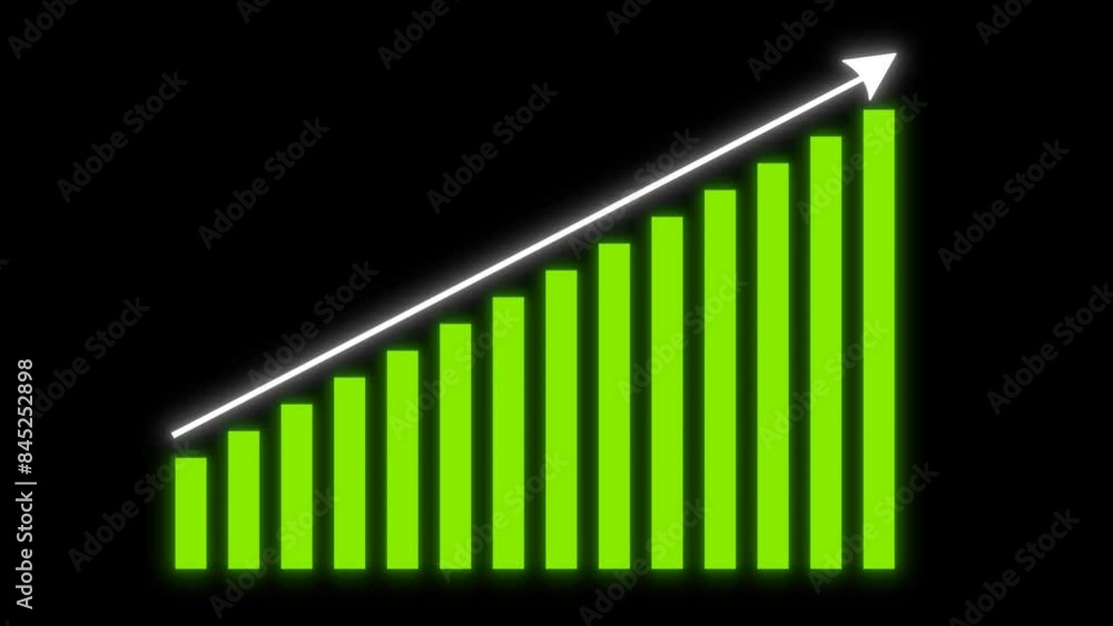 Graph going up. Rising bar graph, Business Growth Financial graph ...