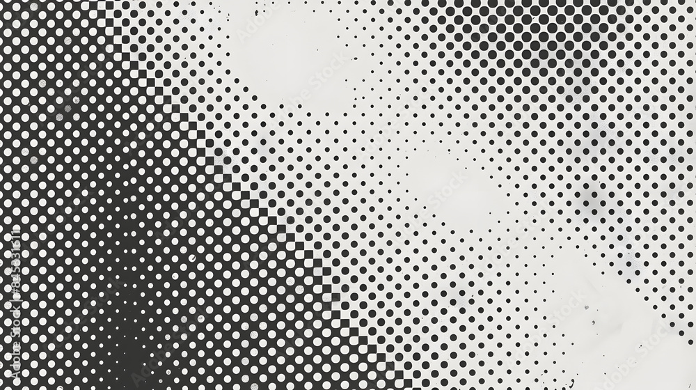 Seamless vintage distressed halftone dot background pattern. Tileable ...