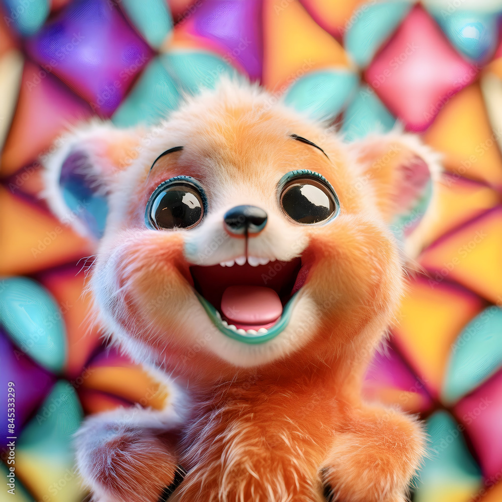 fantasy, tier, maskottchen, fabeltier, teddy, pelzig, neu, Charakter ...