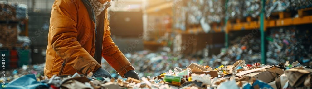 World Environment Day Paper Recycling Focus on a person recycling paper ...