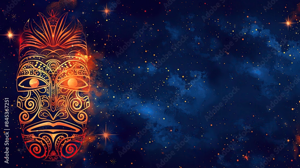 A lively illustration background for Matariki Day featuring stars and ...