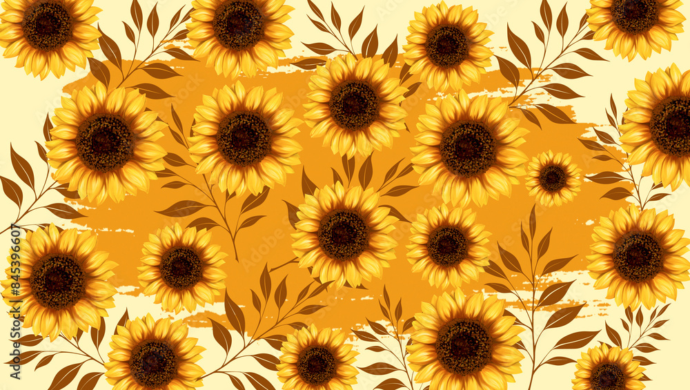 Beautifully designed vector sunflower illustration, perfect for graphic ...