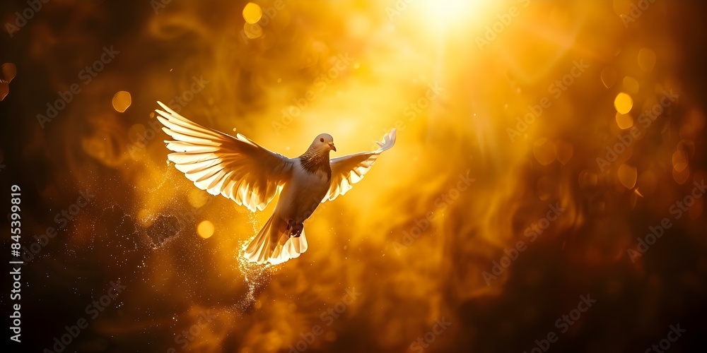 The Holy Spirit Descends on Christian Believers, Strengthening Faith in ...