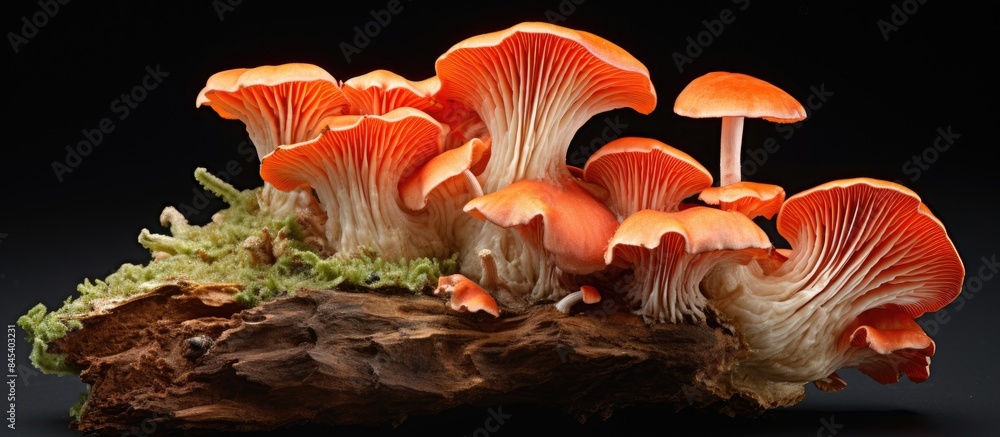 Pycnoporus coccineus is a saprophytic white rot fungus from the ...
