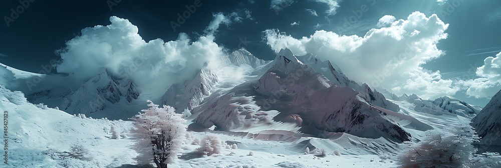 Infrared Exploration Experiment infrared photography to depict mountain ...