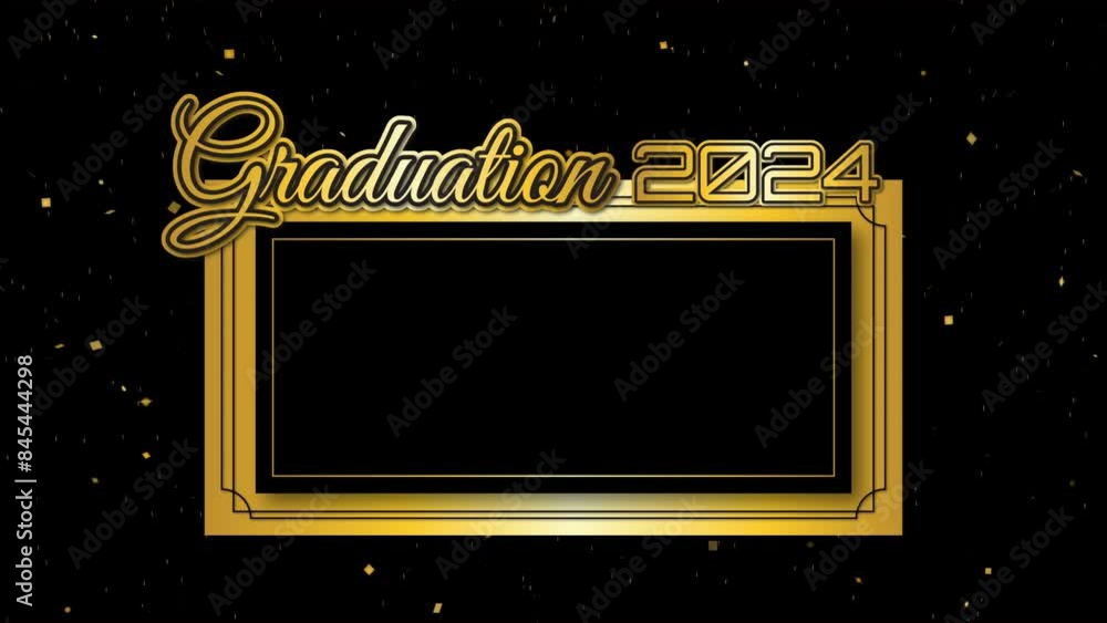 Happy Graduation 2024 text effect green screen background Stock 비디오 ...