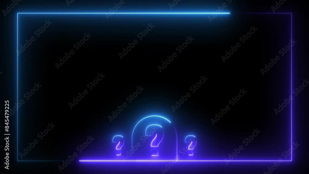 Question Mark frame Motion Element transparent background animation ...