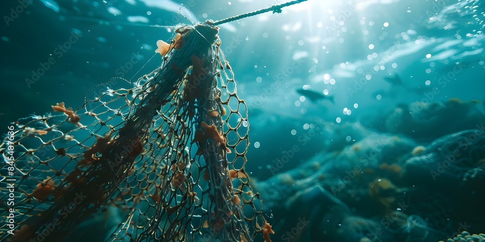The detrimental impact of abandoned fishing nets on marine life and ...