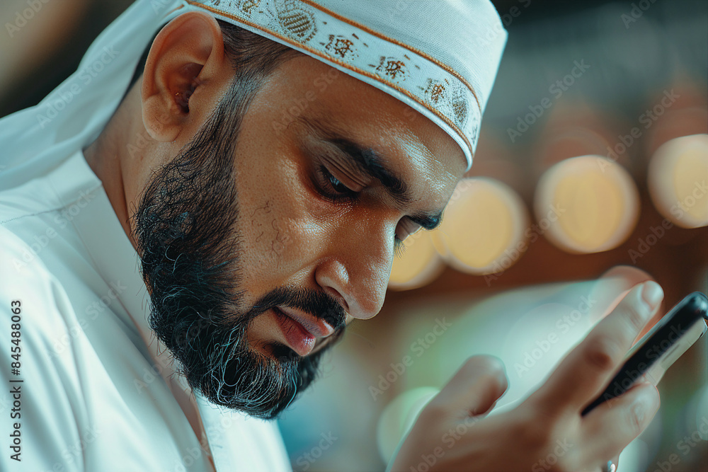 Generative AI picture Portrait of traditional arabian person people in ...