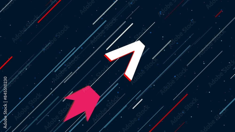 Greater symbol flies through the universe on a jet propulsion. The ...