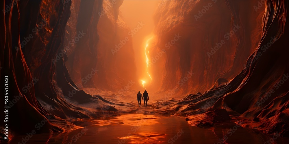 Delving Deep Adventurers Encounter Strange Creatures and Perilous ...