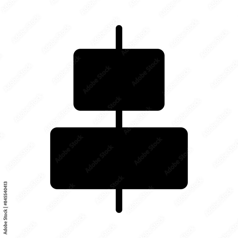 Horizontal center alignment icon from user interface collection Thin ...