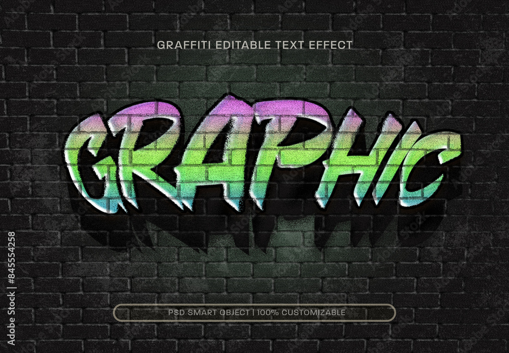 Graffiti Text Effect Stock Template | Adobe Stock