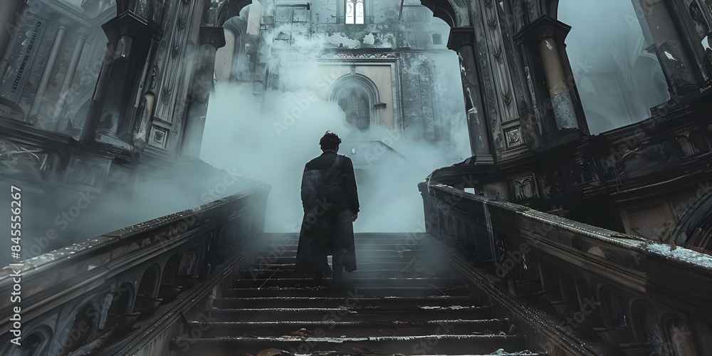 Gothic Castle Vampire Gains Ancient Powers from Transplant. Concept ...