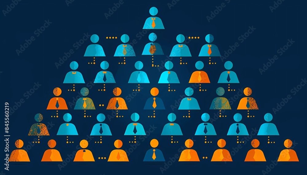 Photo & Art Print Top-Down Approval Cascade, depicting approval ...