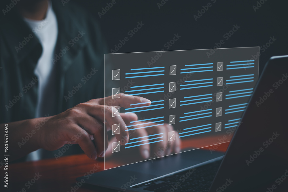 Concept of assessment form, questionnaire and document management ...
