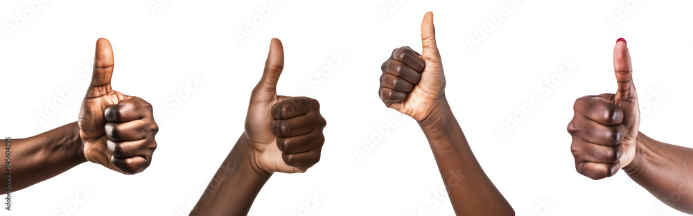 Set of thumbs up png, bundle of black hands showing a thumbs up sign ...