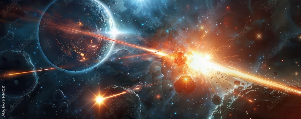 Earths planetary defense system, laser cannons aiming at Apophis ...