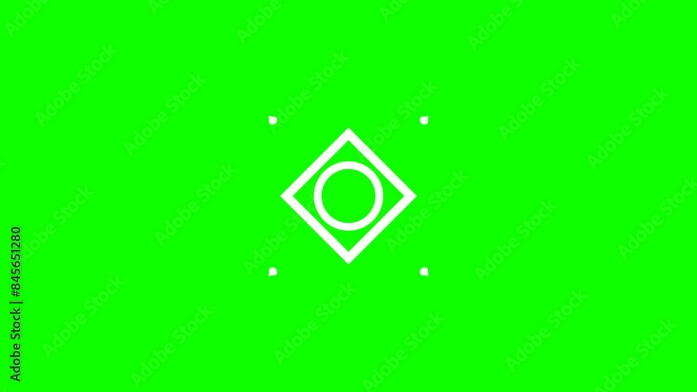 Circle bursting Highlight Motion graphics with a green screen ...