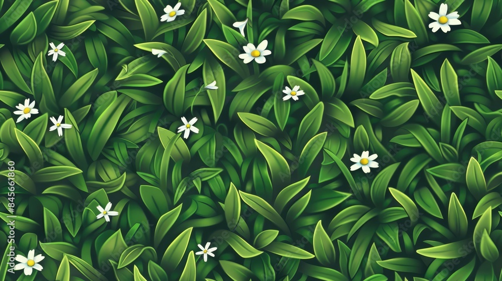 Seamless grass texture, 2d game grass texture, cartoon seamless grass ...