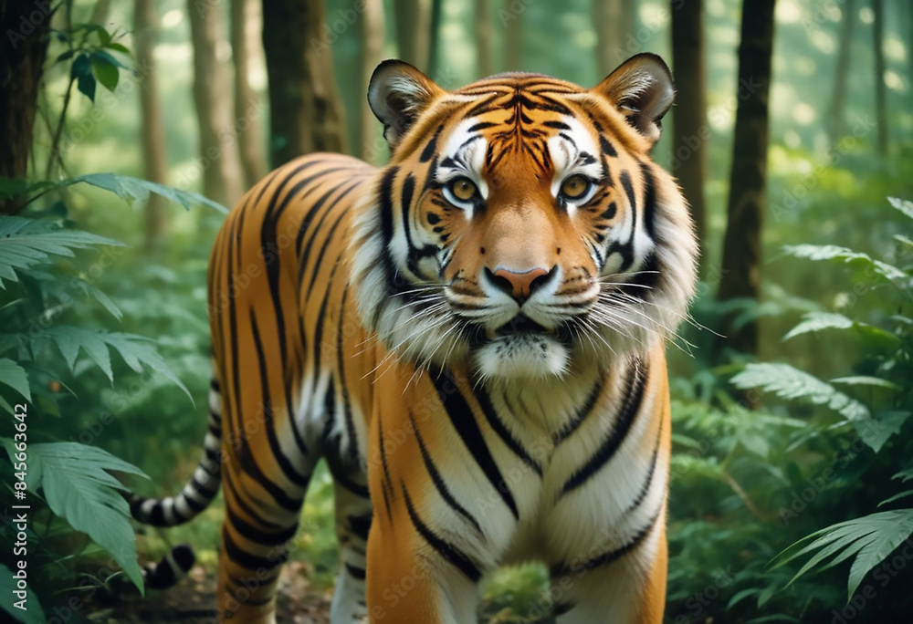 Foto de Tiger in the Forest, Tiger on the Prowl, Tiger Roaring Loudly ...