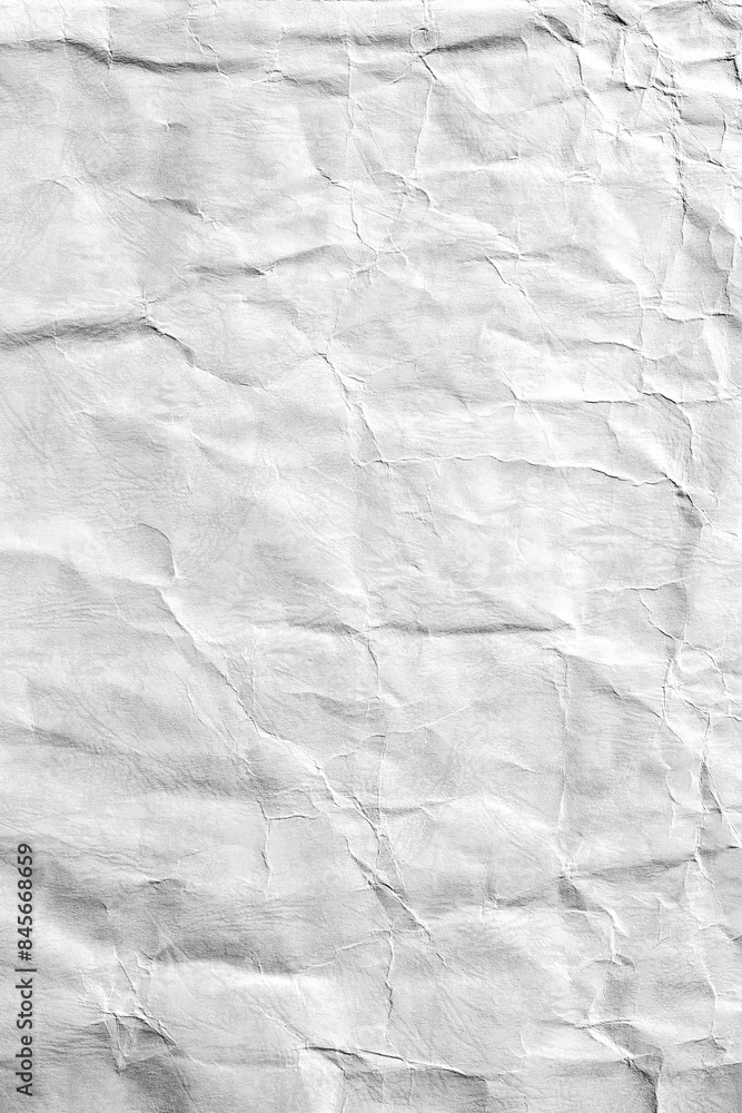 Vertical white crumpled paper surface background texture Stock Photo ...
