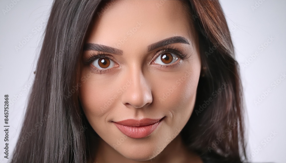 Macro pupil retina human eye photo Macro photo of woman with beautiful ...