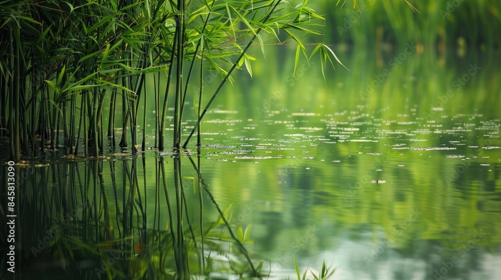 Foto de Water bamboo also known as horse s tail is a species of bamboo ...