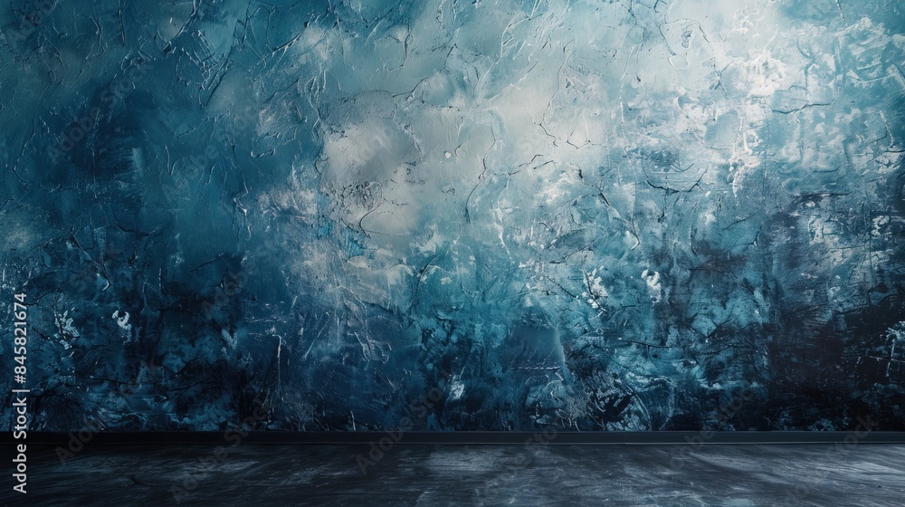 Dusty blue blurred background for portrait. Portrait backdrop for ...