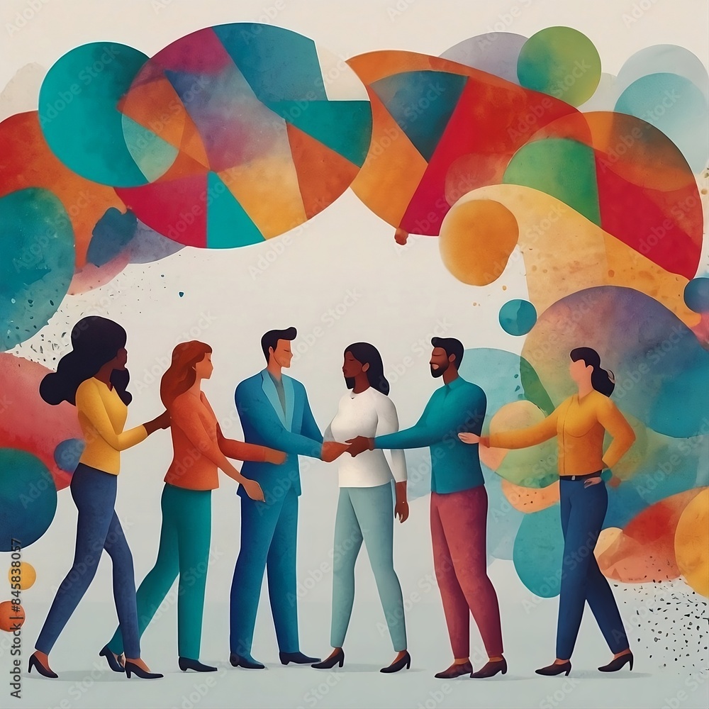 abstract Celebrating diversity and inclusivity in teamwork at the ...