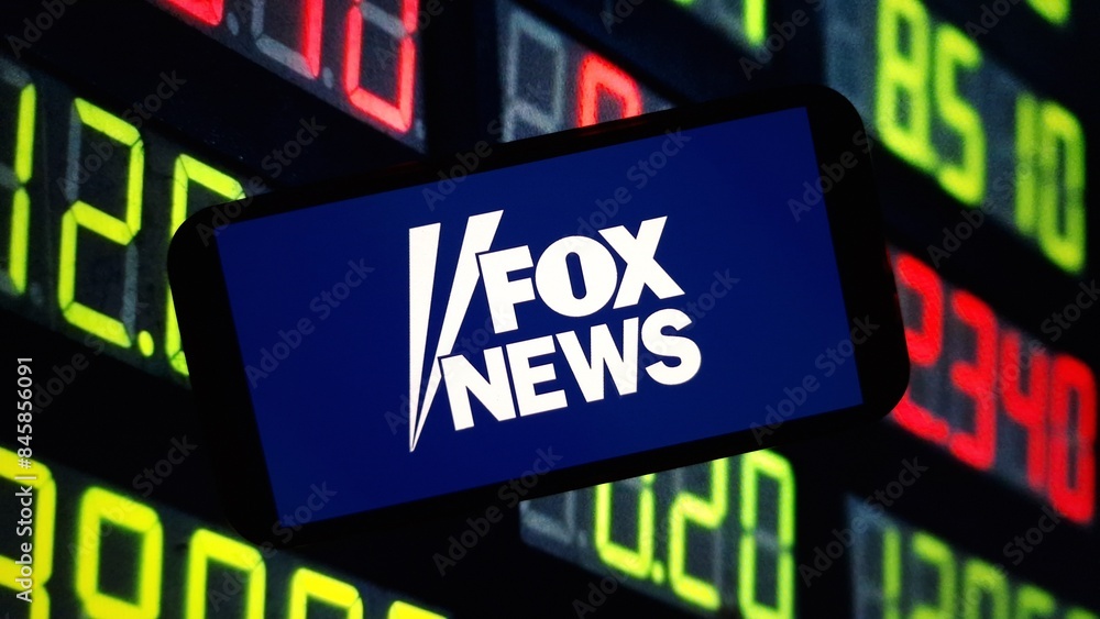 Konskie, Poland - June 10, 2024: Fox News Channel logo displayed on ...