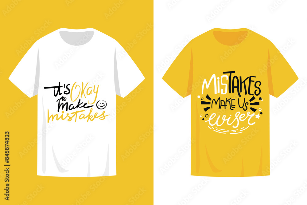 T shirt print design with a motivational quotes Its okay to make ...